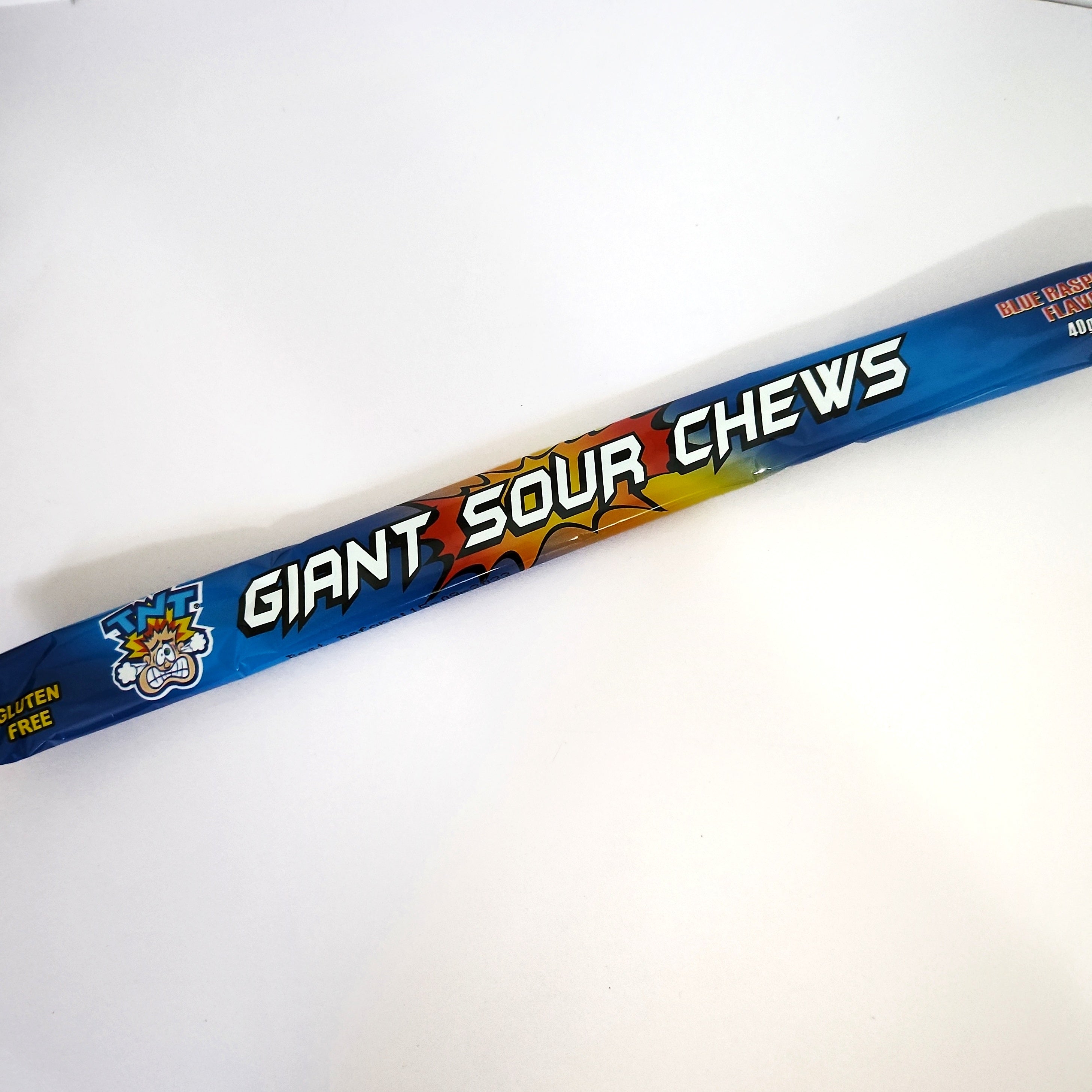 Tnt Giant Sour Chews 40g - Blue Raspberry Flavour | The Online Lolly Shop